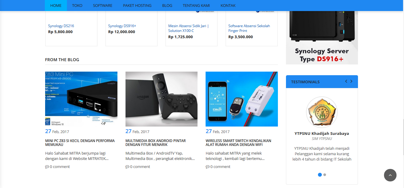 Wajah Baru Halaman Website Mitratek Yuk Cek – MITRATEK