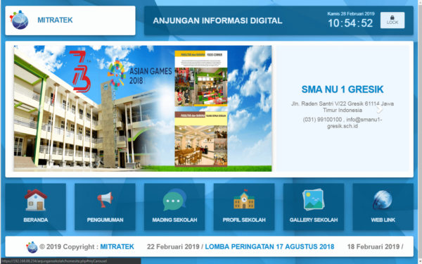 Papan Informasi Digital MITRATEK – MITRATEK